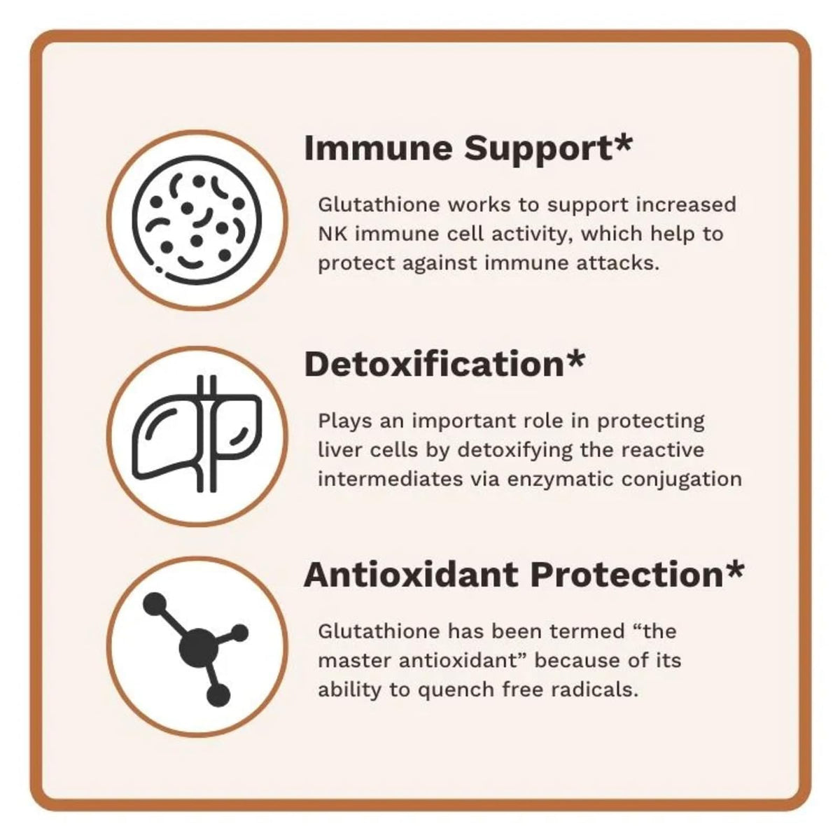 Natural antioxidant Glutathione supplement