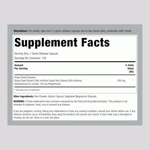 natural antioxidant grape seed extract