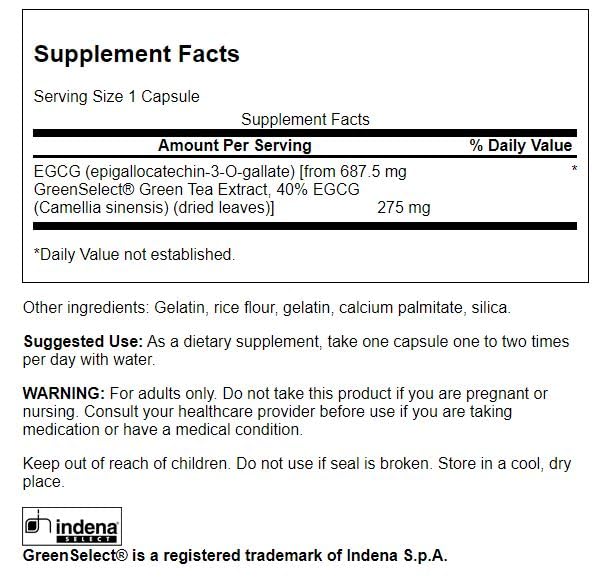 natural antioxidant green tea capsules