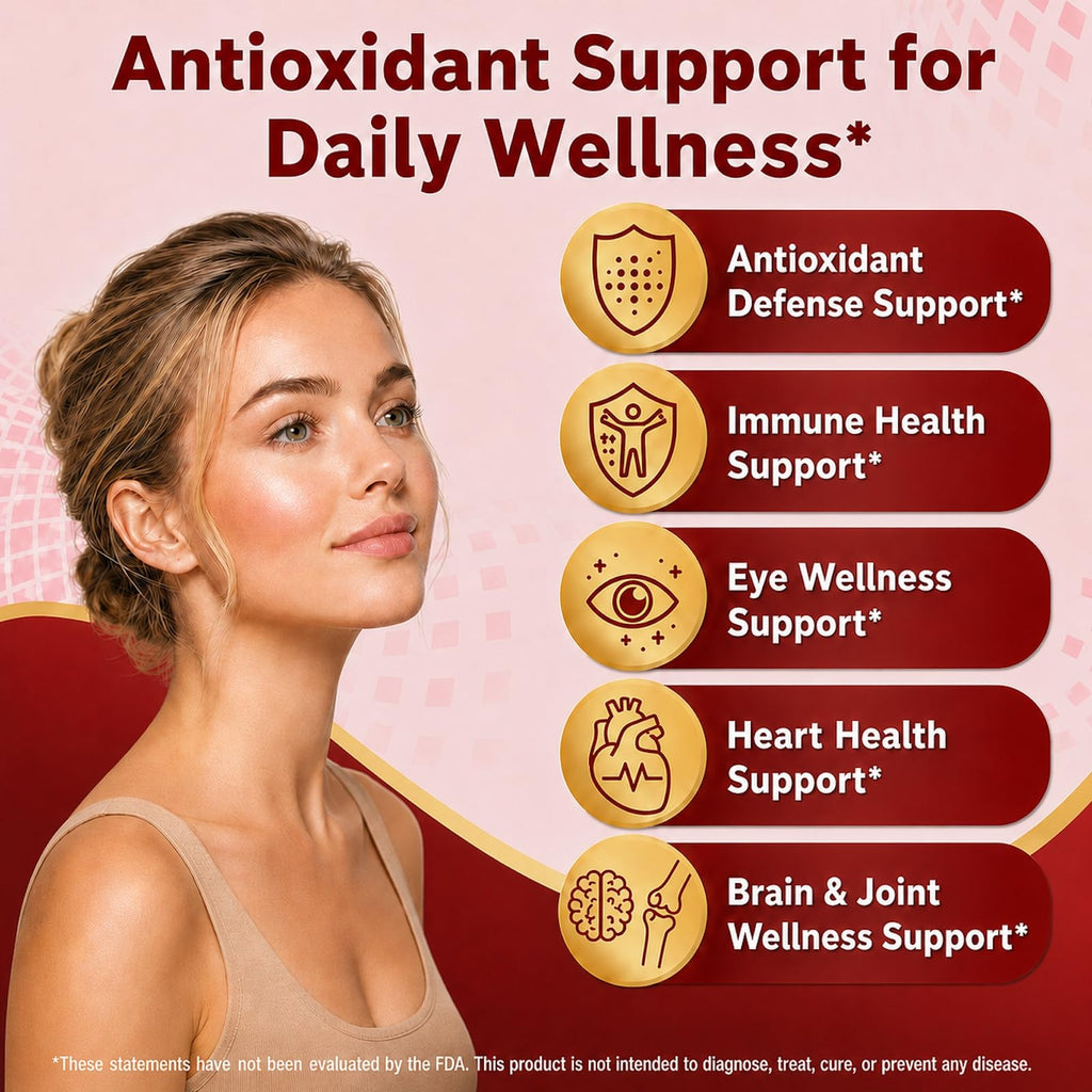 Natural antioxidant gummies for wellness