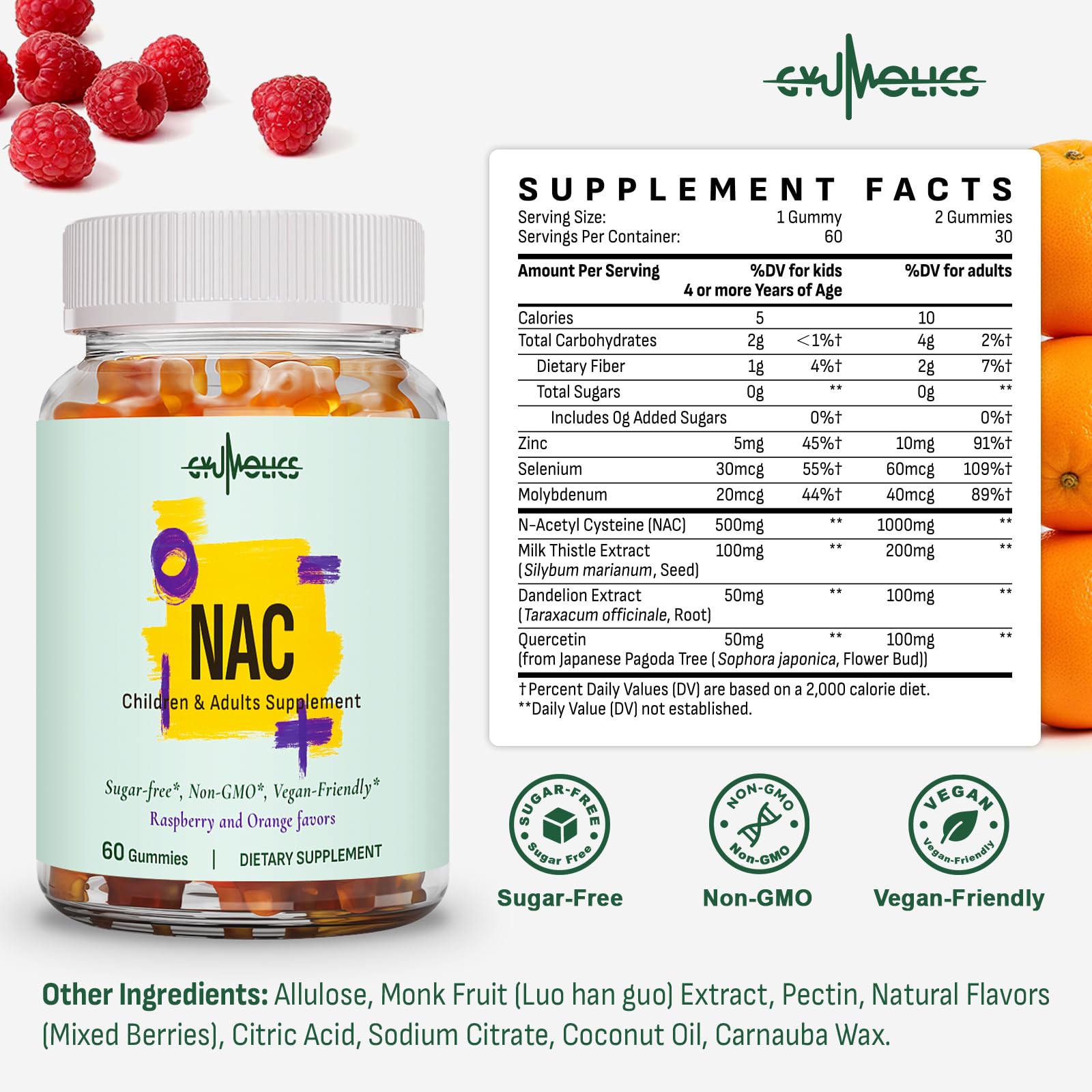 natural antioxidant NAC gummies