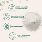 natural antioxidant resveratrol powder supplement