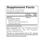 Natural antioxidant-rich bilberry extract