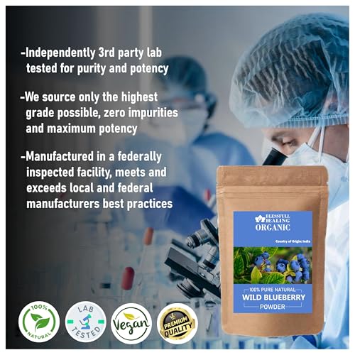 natural antioxidant rich blueberry powder