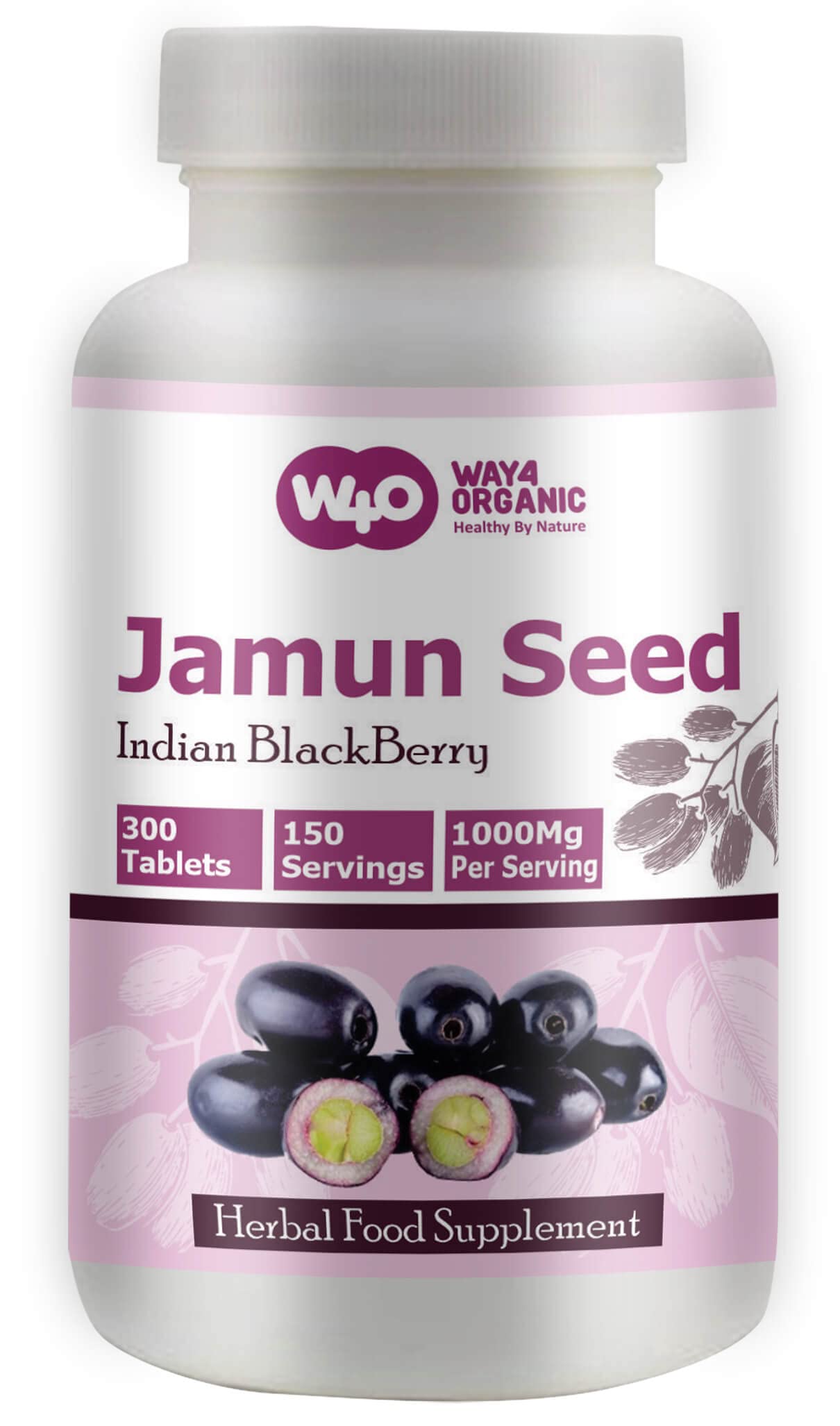 natural antioxidant rich jamun seed capsules