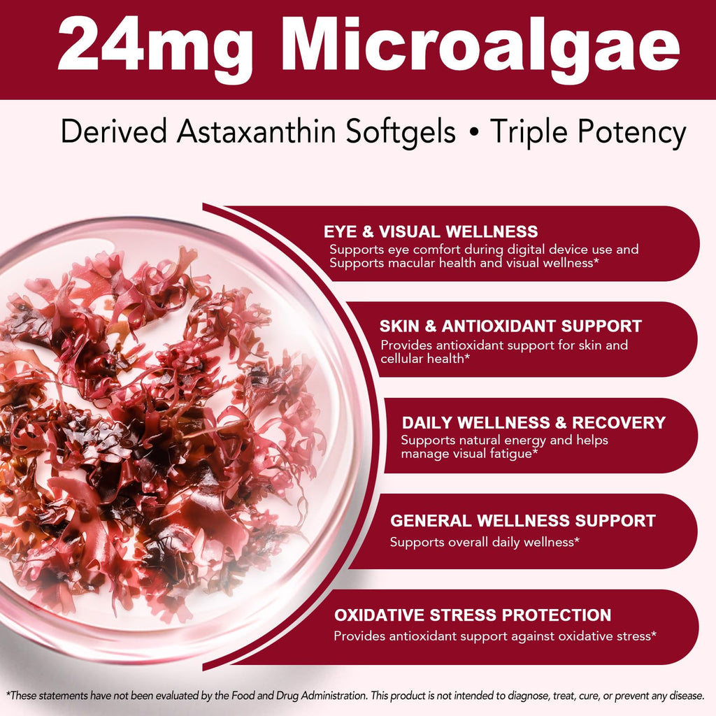 Natural antioxidant supplement Astaxanthin