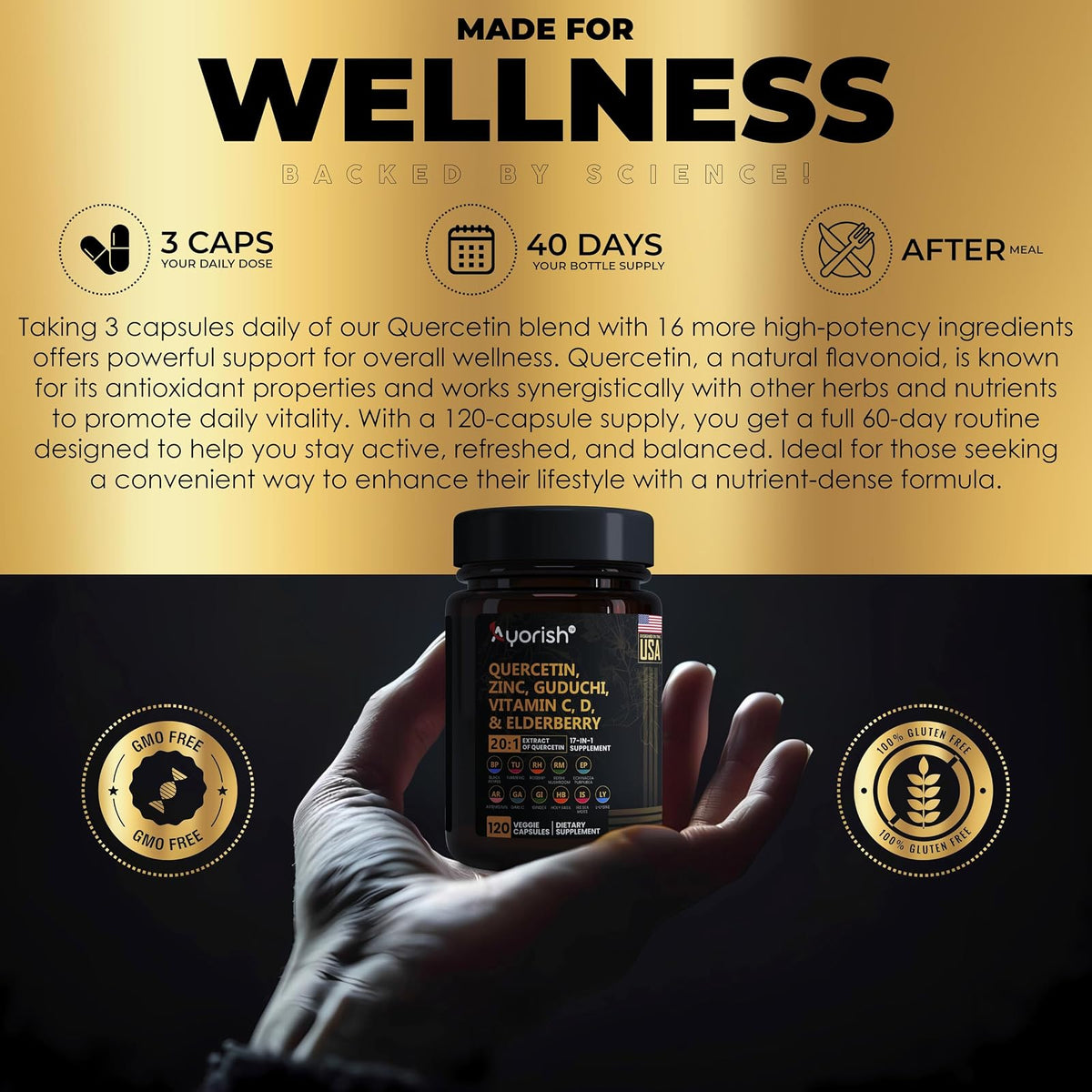 Natural antioxidant supplement for health
