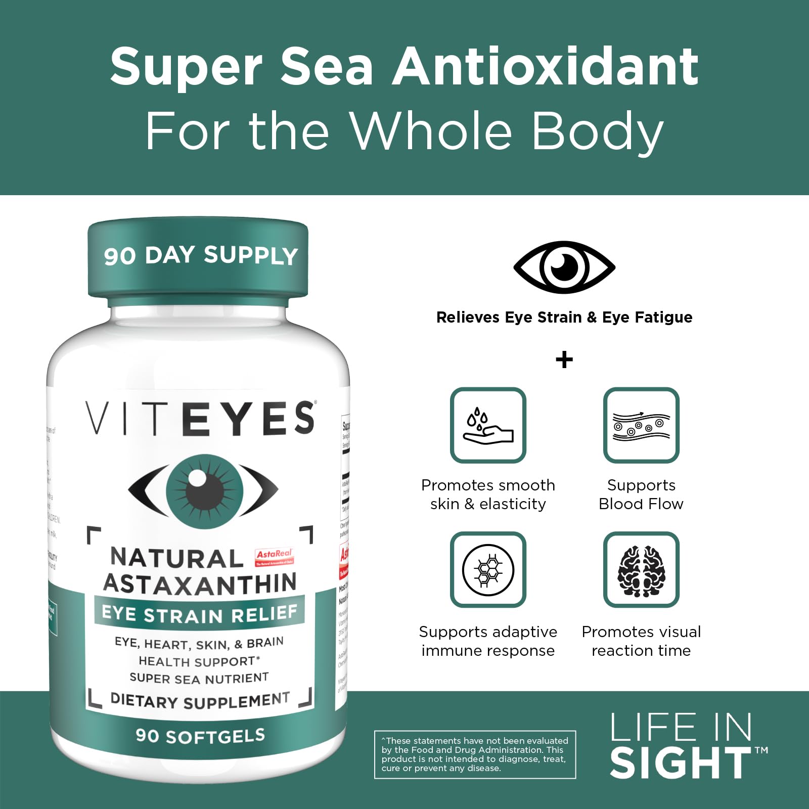 Natural antioxidant supplement Viteyes