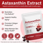 Natural antioxidant supplement with astaxanthin