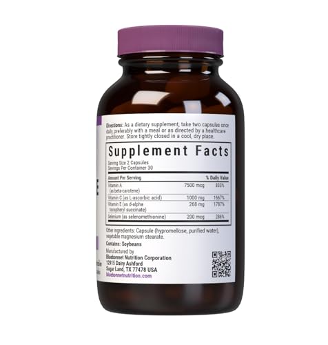 Natural antioxidant support capsules