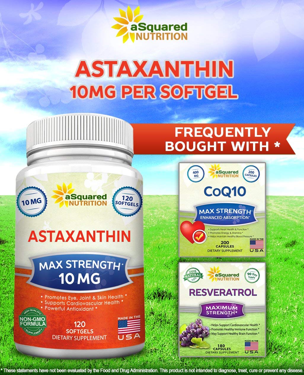 natural antioxidant support with astaxanthin