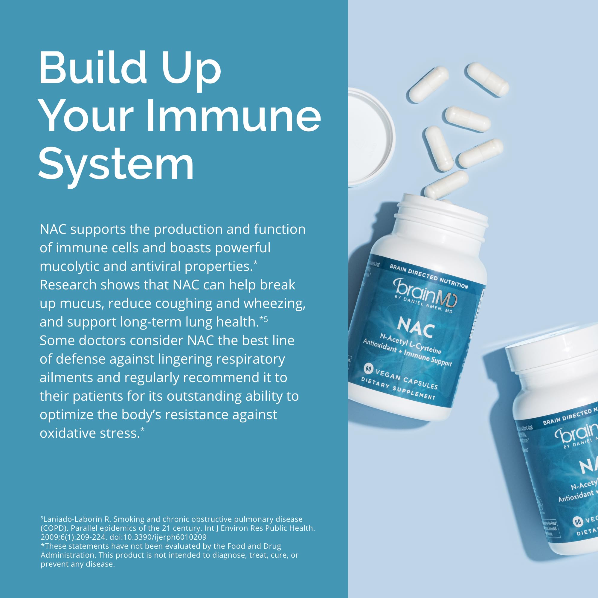 natural antioxidant support with BRAINMD NAC
