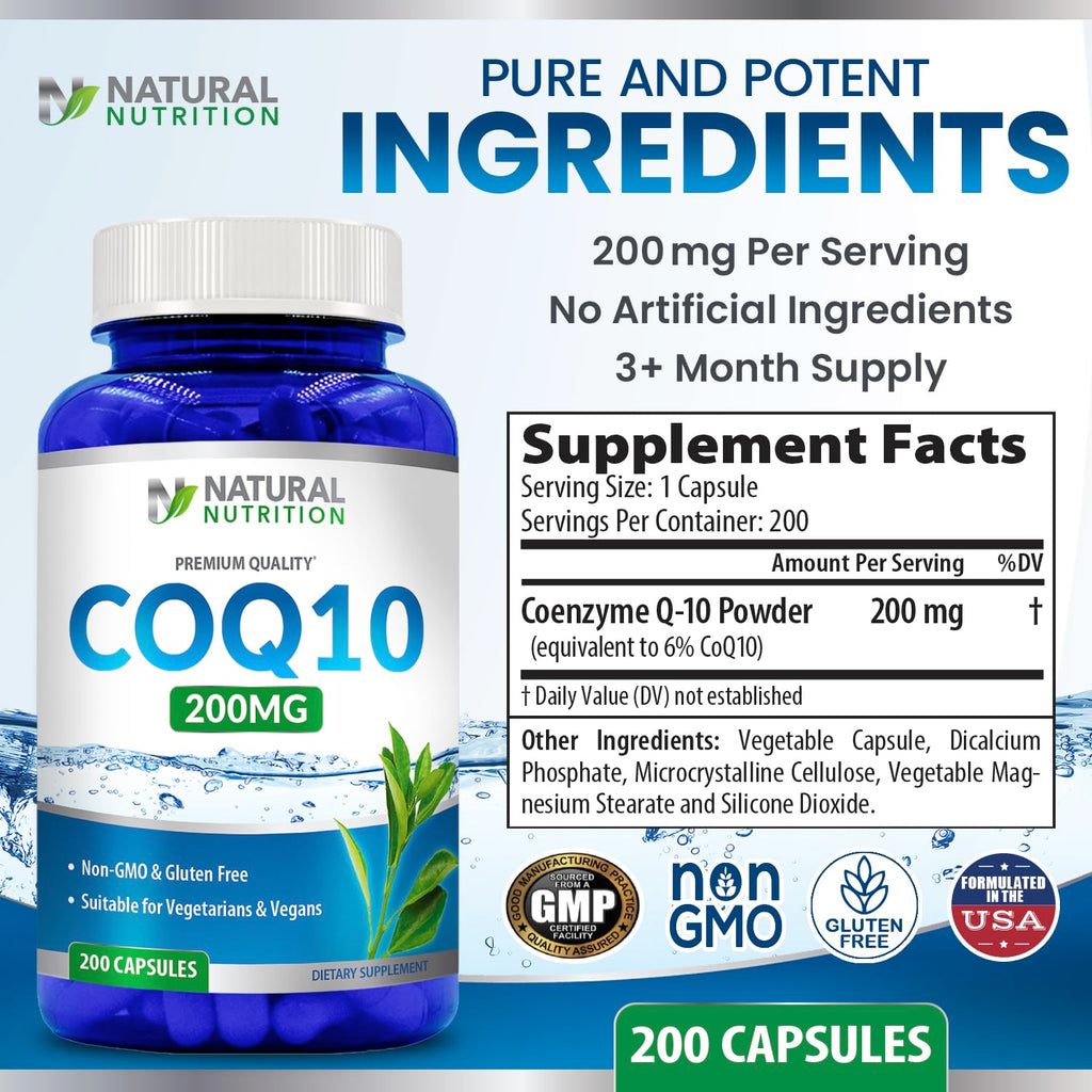 Natural antioxidant support with CoQ10