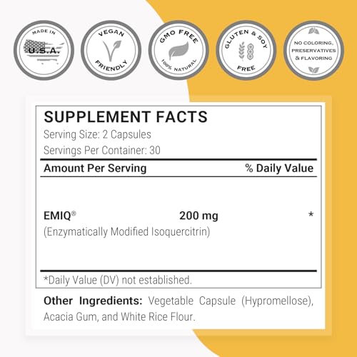 Natural antioxidant support with quercetin