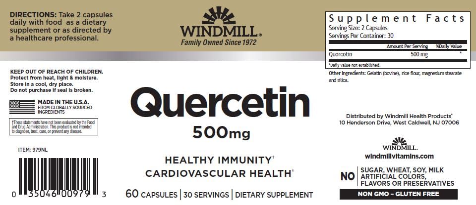 natural antioxidant support with Quercetin
