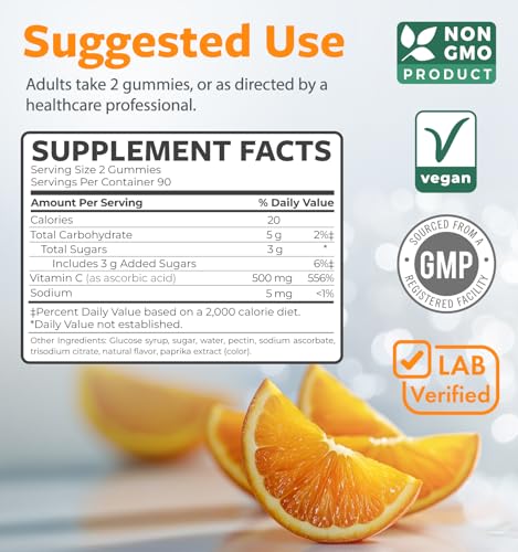 Natural antioxidant support with Vitamin C