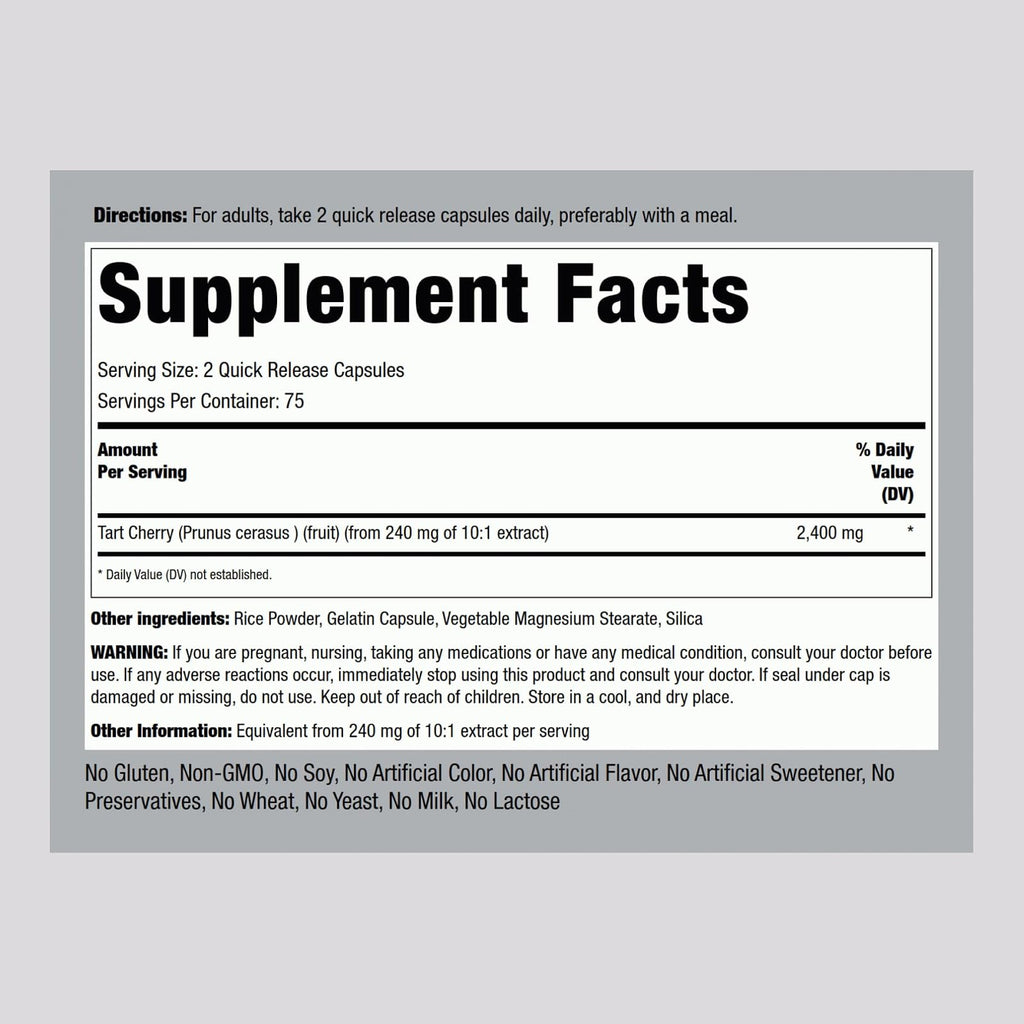 natural antioxidant tart cherry extract