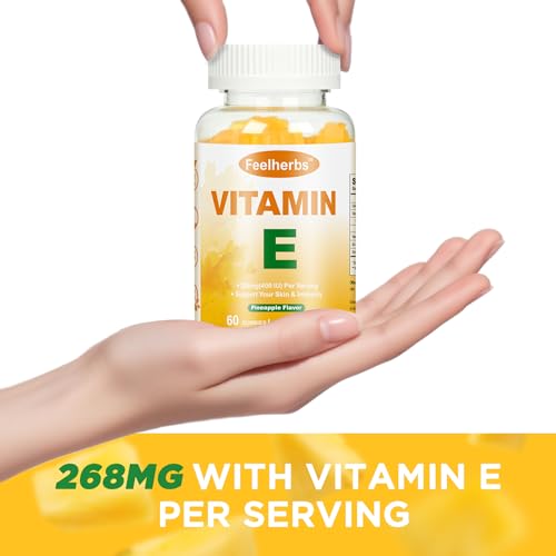 Natural antioxidant vitamin E gummies