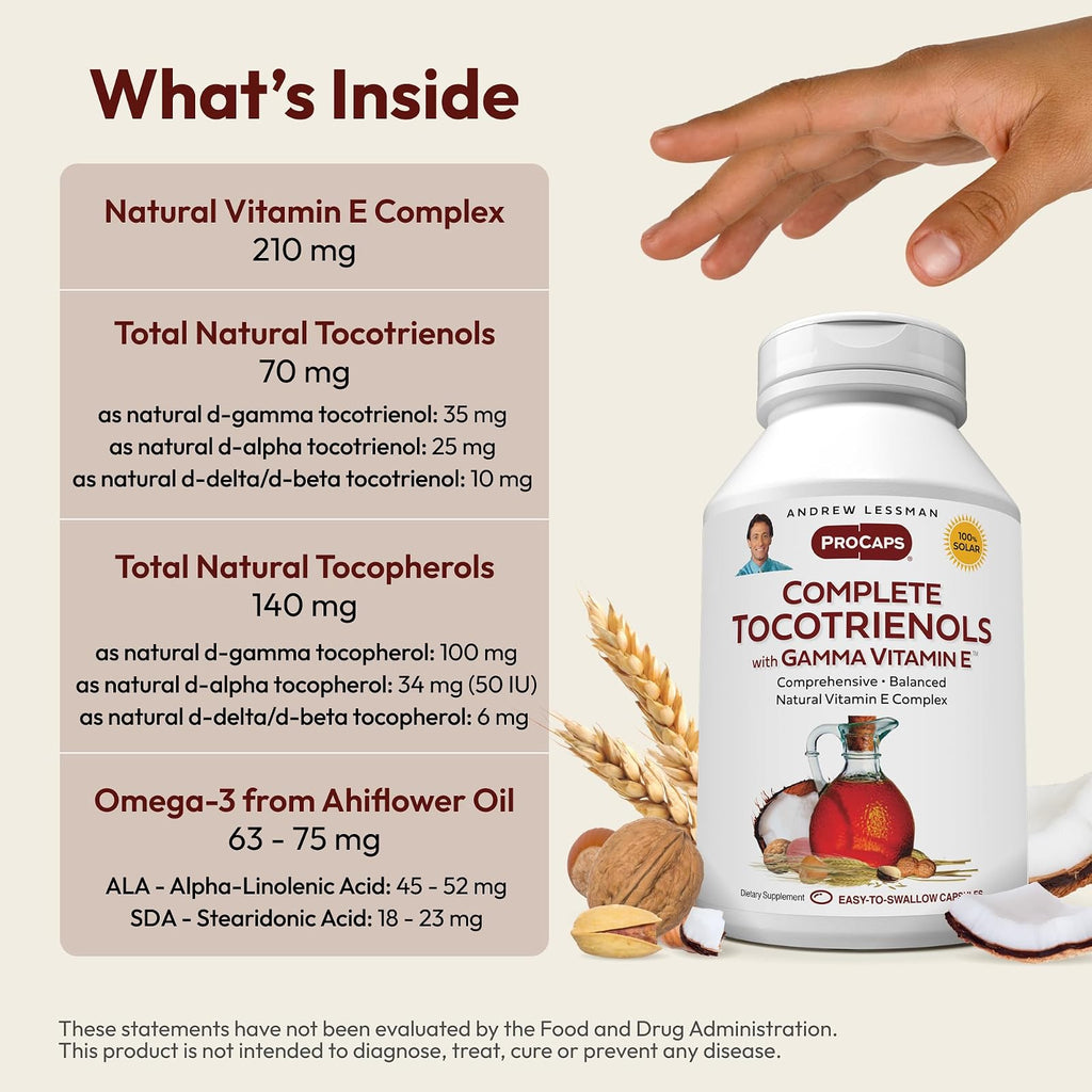 Natural antioxidant vitamin E supplement