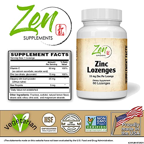 natural antioxidant zinc lozenges