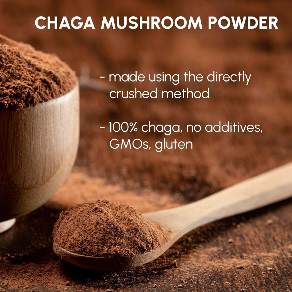 Natural antioxidants in chaga powder