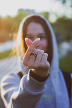 natural anxiety relief with hematite rings
