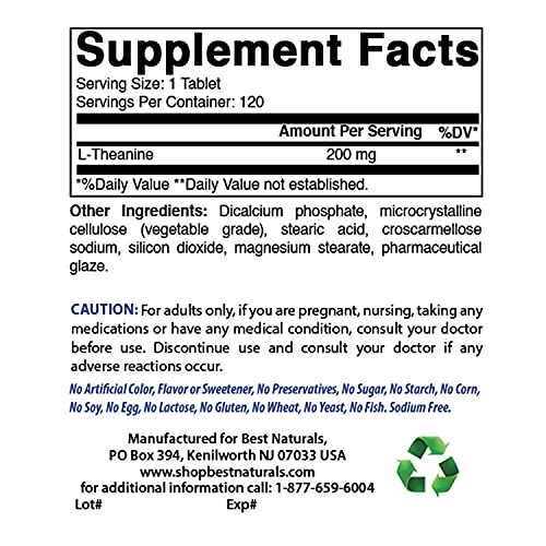 Natural anxiety support supplement