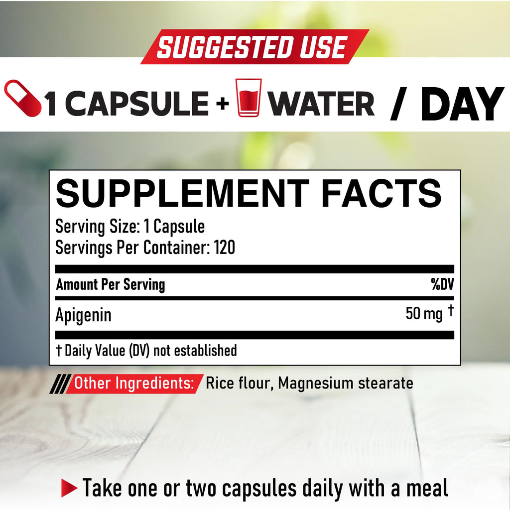 natural apigenin capsules for wellness
