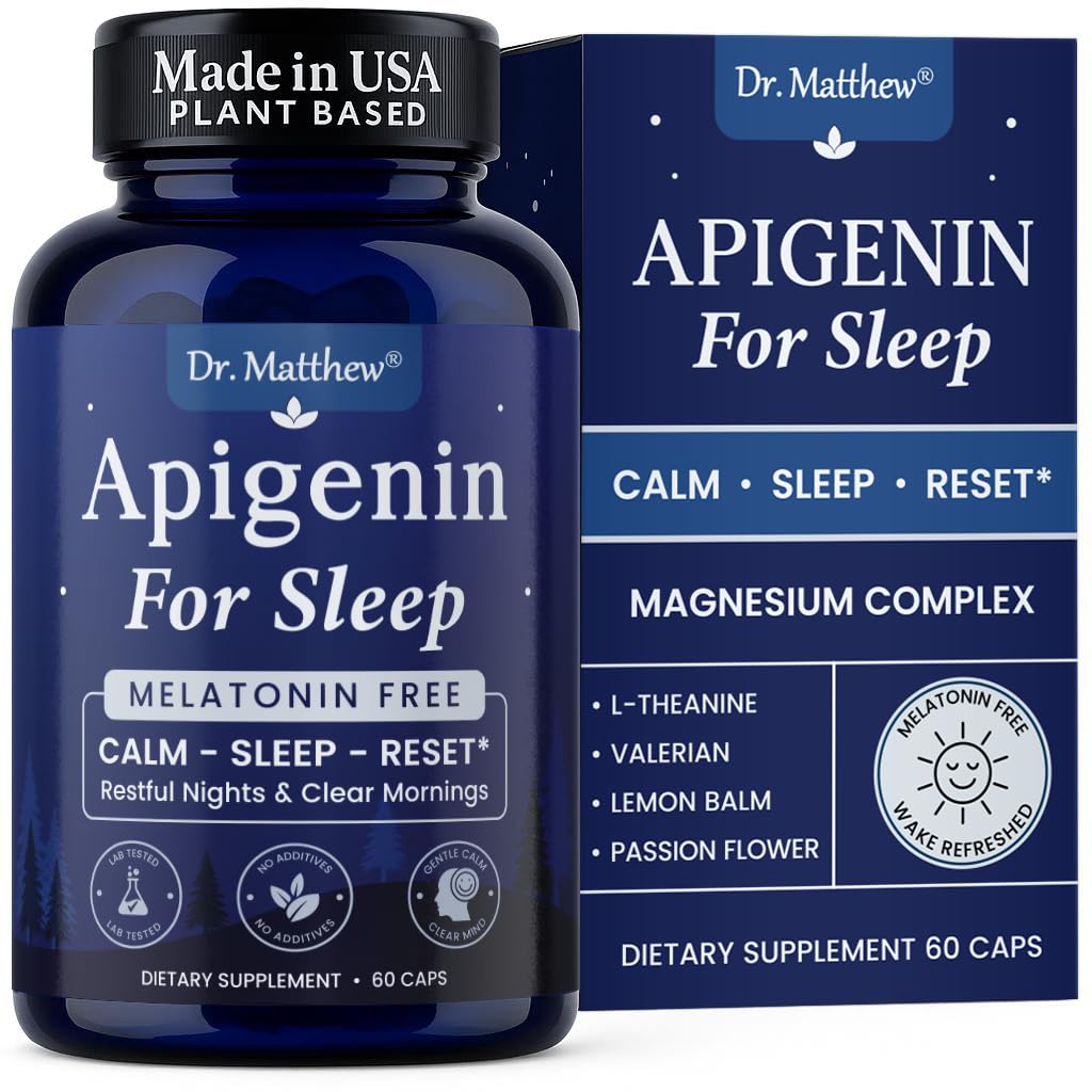 natural apigenin sleep aid capsules