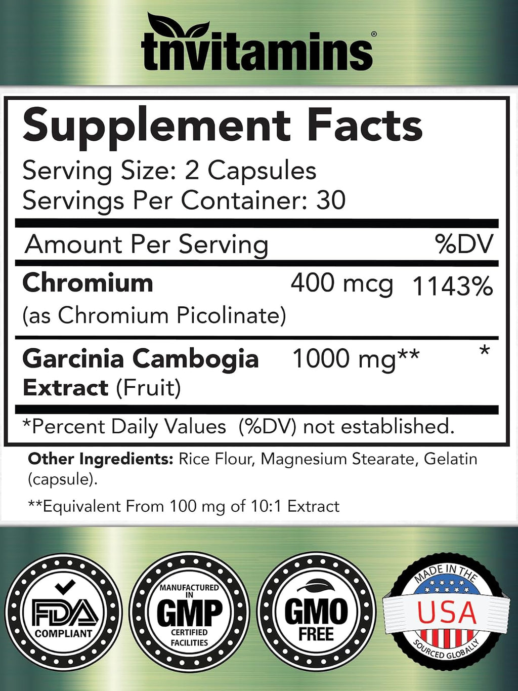 natural appetite support with Garcinia Cambogia