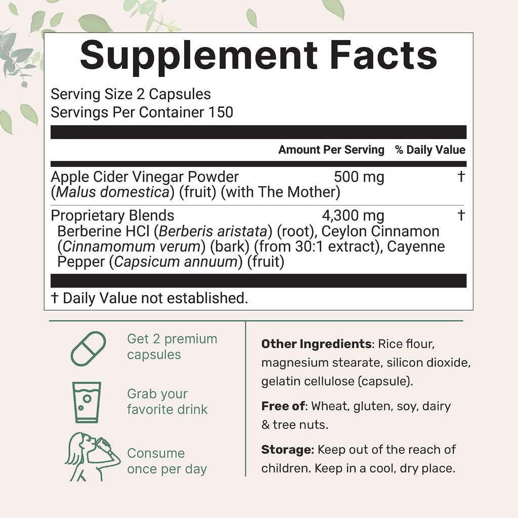natural apple cider vinegar capsules