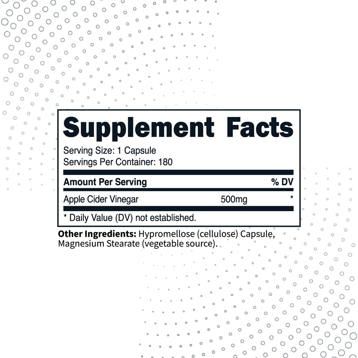 natural apple cider vinegar capsules
