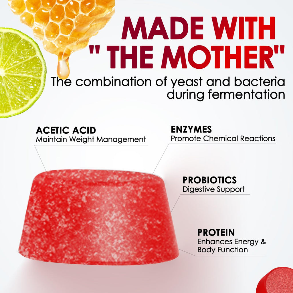 natural apple cider vinegar gummy supplement