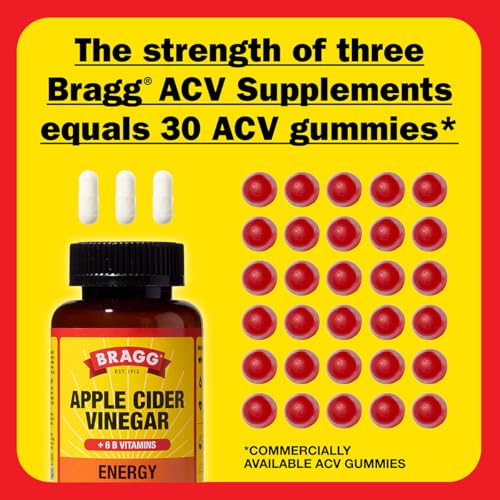 Natural apple cider vinegar supplement capsules