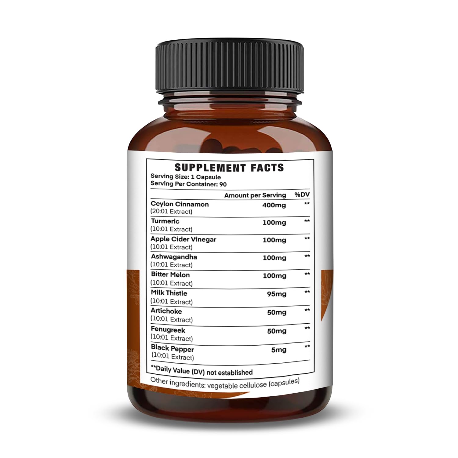 Natural apple cider vinegar supplement