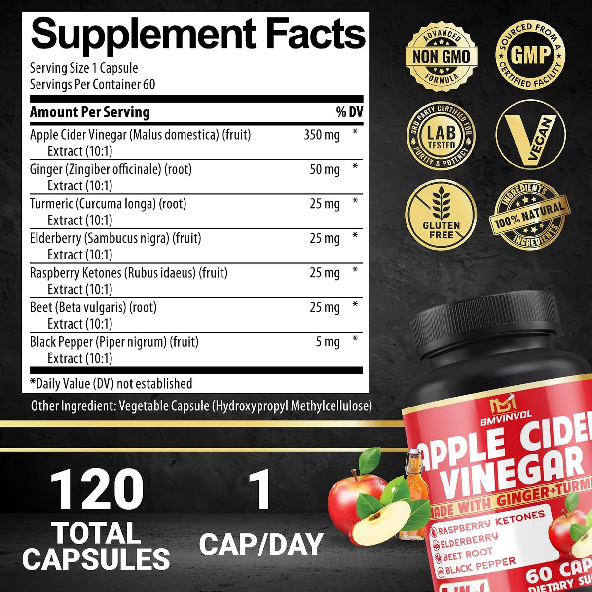 natural apple cider vinegar supplement