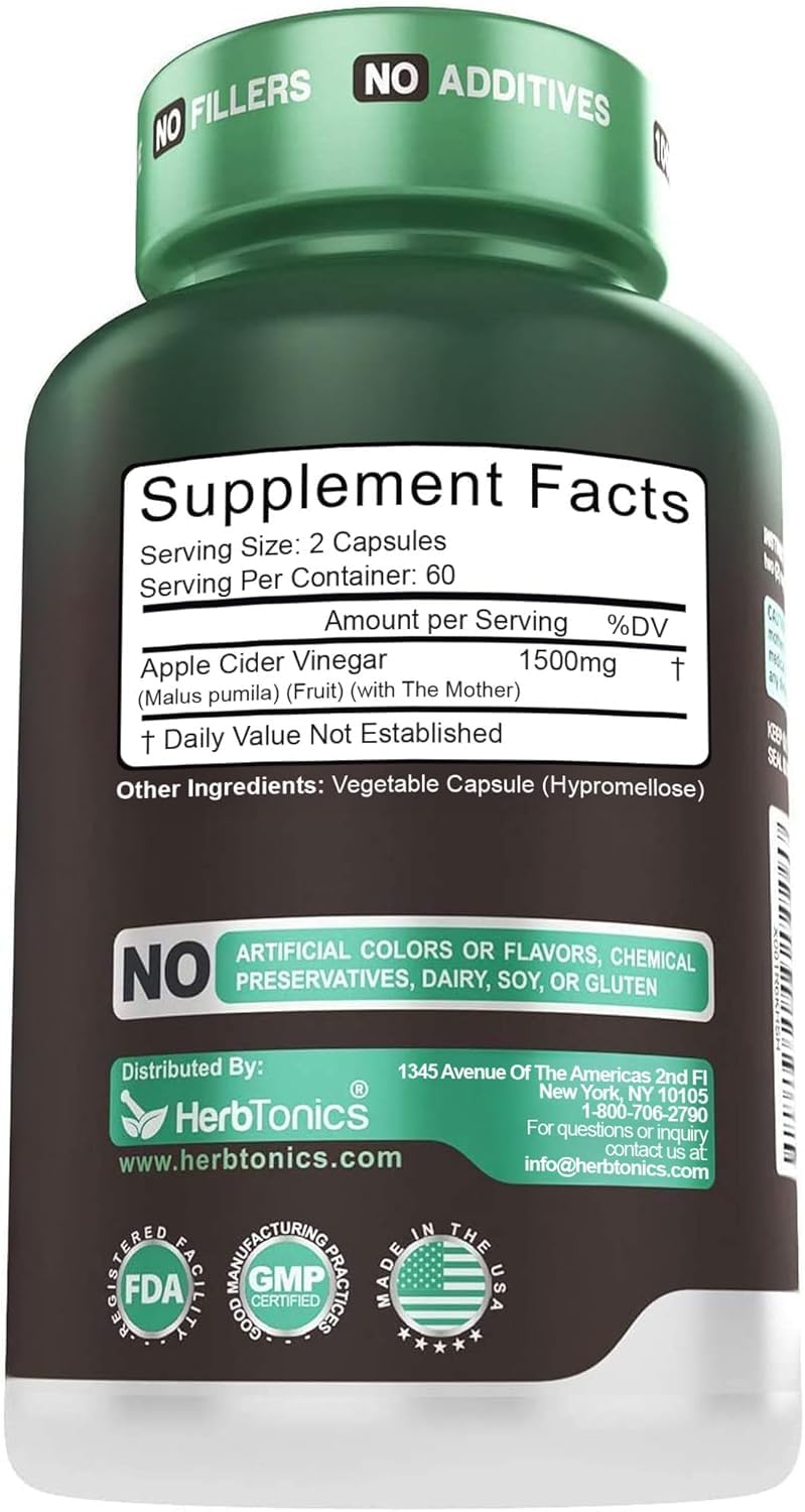 natural apple cider vinegar supplement