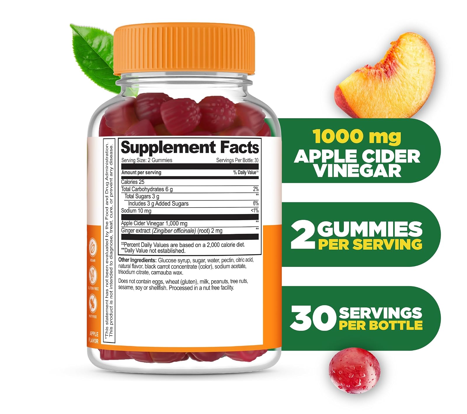 natural apple cider vinegar supplement