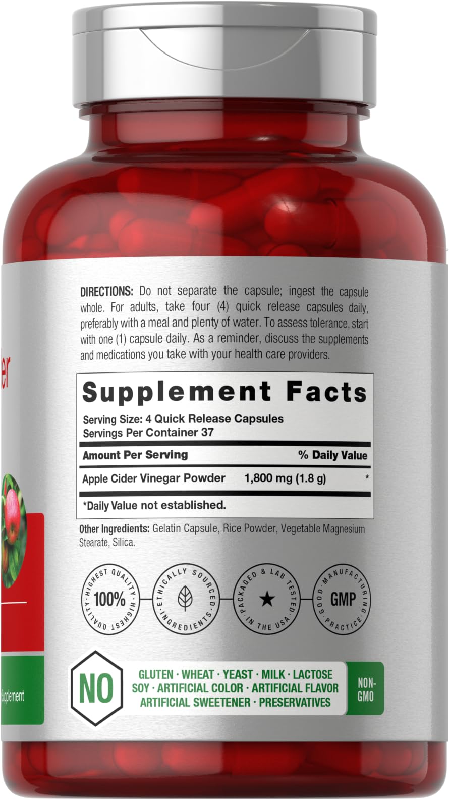 natural apple cider vinegar supplement