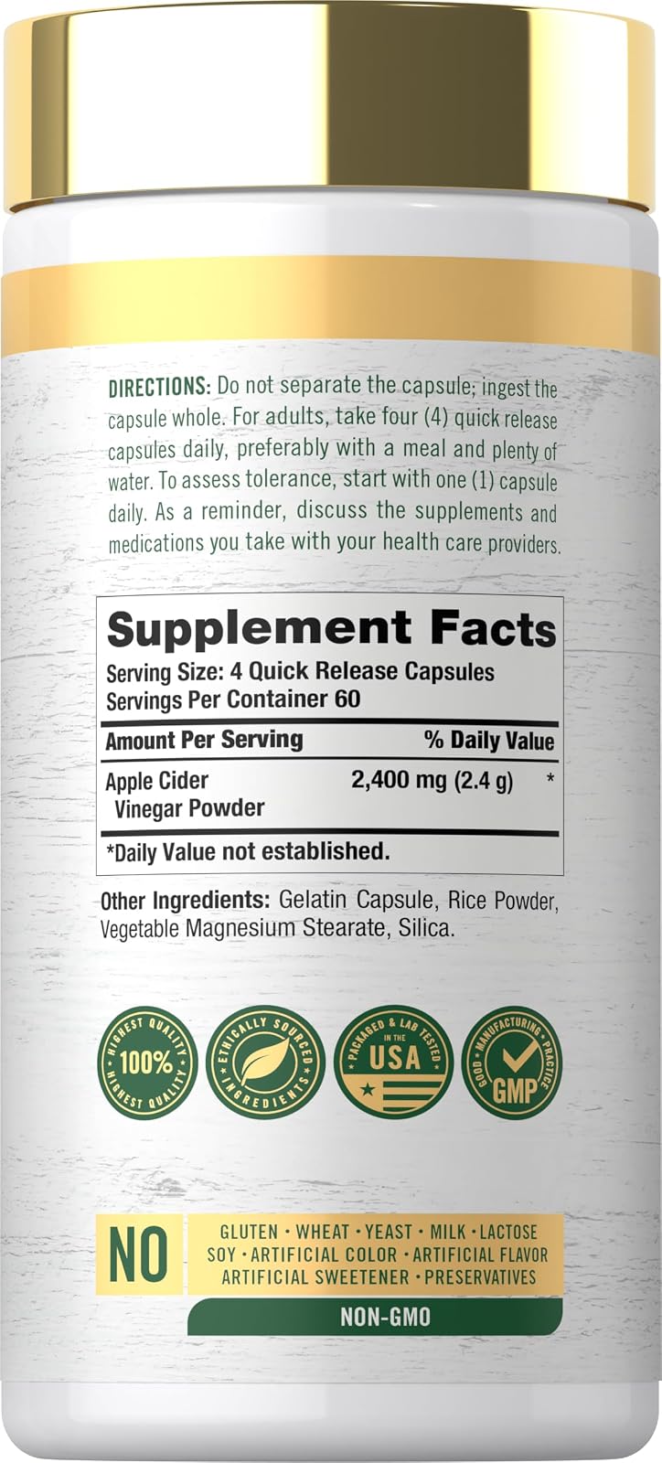 natural apple cider vinegar supplement