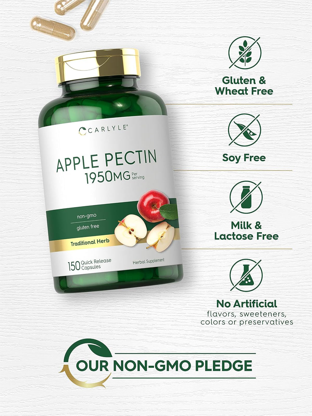 Natural apple pectin for wellness