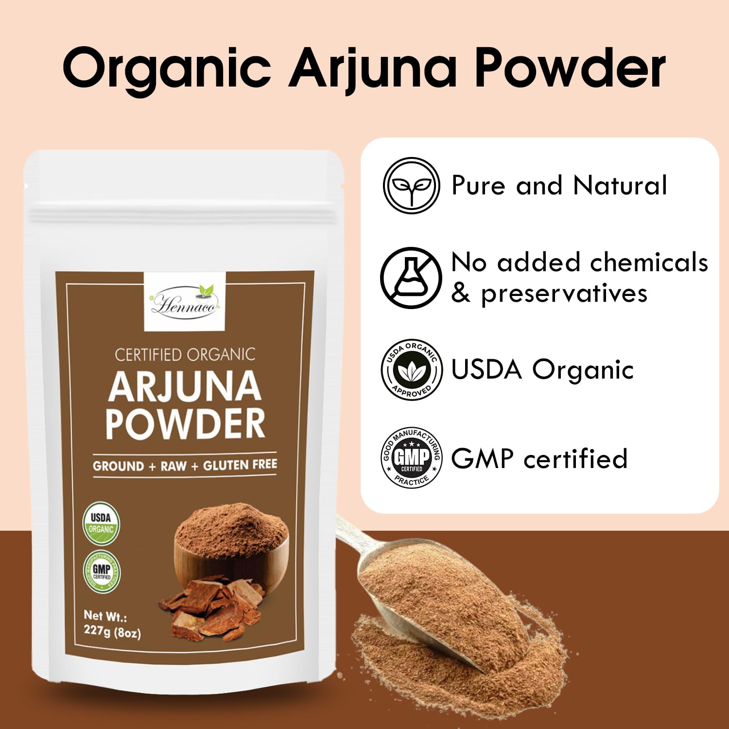 natural arjuna bark powder uses