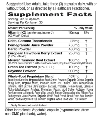 natural artery support herbal capsules