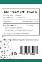 Natural artichoke capsules for detox
