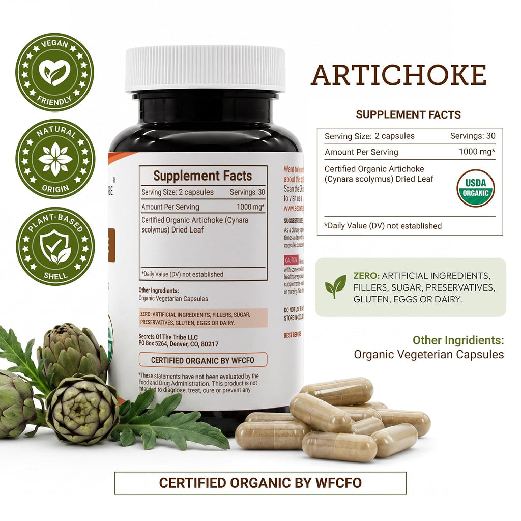 natural artichoke capsules for detox