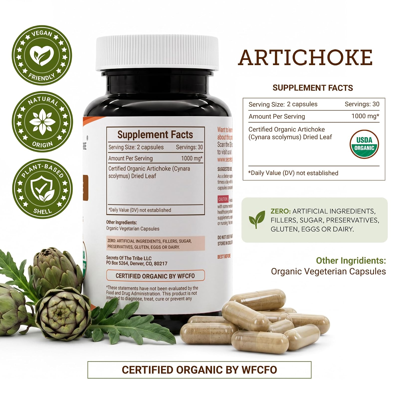natural artichoke capsules for detox