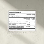 Natural ashwagandha and rhodiola blend