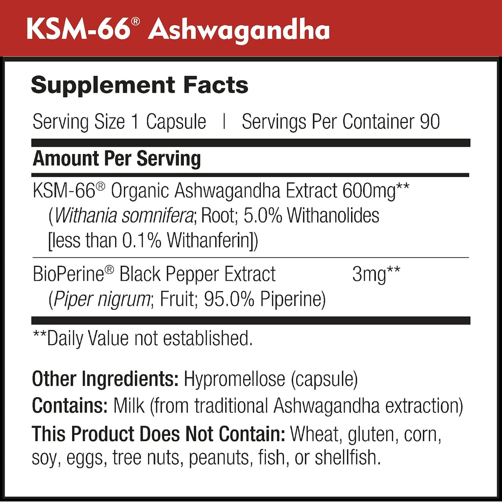 Natural ashwagandha capsules for better sleep