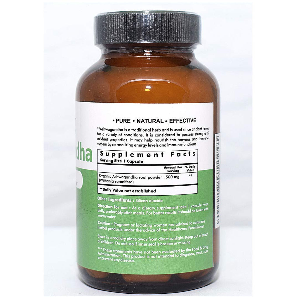 Natural ashwagandha capsules for daily wellness