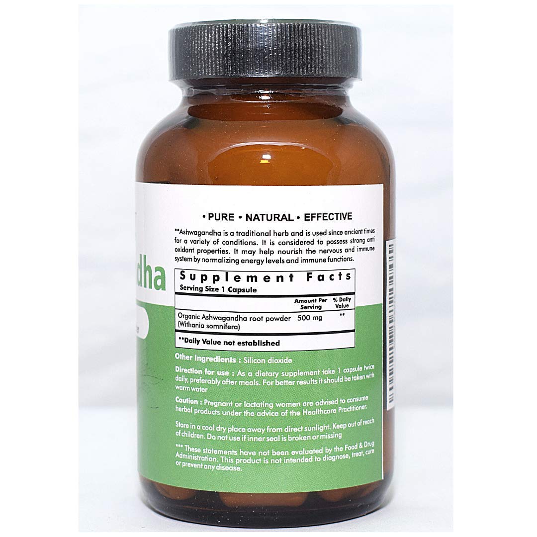 Natural ashwagandha capsules for daily wellness